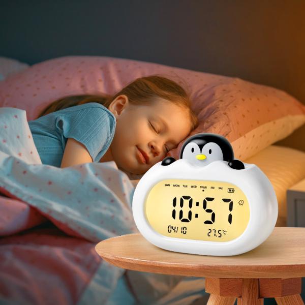 Quality Automatic Time Calibration Animal Alarm Clock Night Light For Kids' Bedroom App for sale