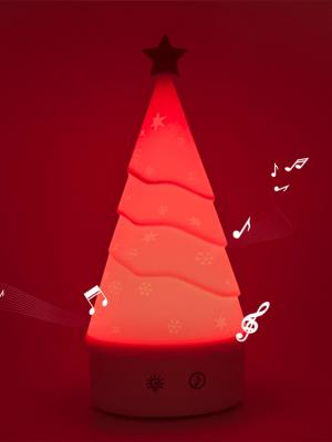 Cina Luce di Natale in silicone di notte a LED batteria ricaricabile azionata per bambini camera da letto bambino in vendita