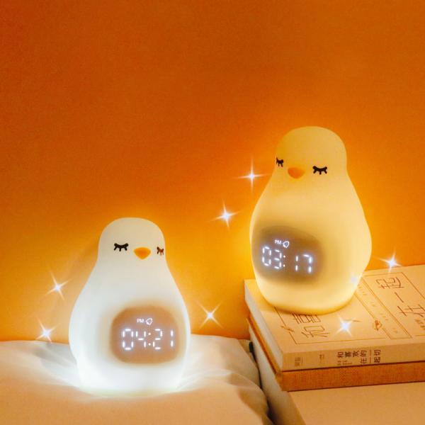 Quality New Design Clock Night Light Sleep Trainer Kids Digital Alarm Clocks with Great for sale