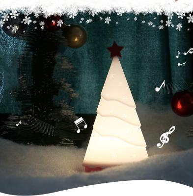 Cina Luce di Natale a LED ricaricabile a batteria di silicone per bambini camera da letto bambino in vendita