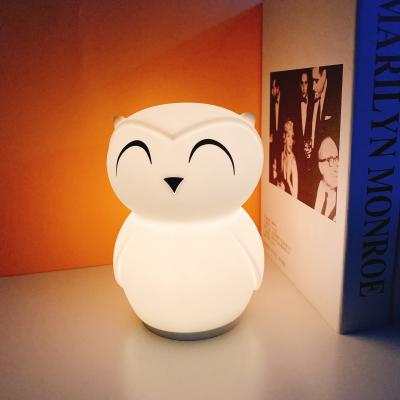 China Silikon cartoon uil LED nachtlicht voor baby kinderopvang aanraakbediening Tijdgebonden slaapvriendelijk Te koop
