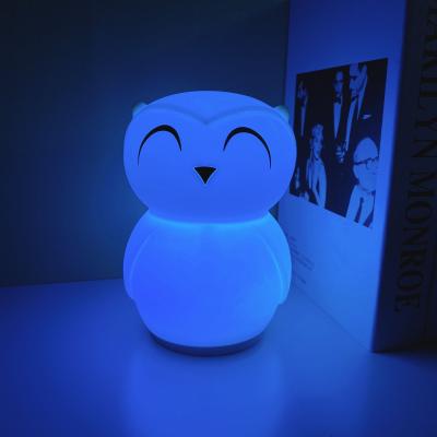 China Silikon cartoon uil LED nachtlicht voor baby kinderopvang aanraakbediening Tijdgebonden slaapvriendelijk Te koop