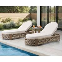 Quality Leisure Design Stylish Weave Finish Beach Furniture Outdoor Rope Sun Lounger. for sale
