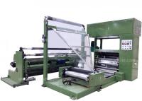 China PLC Controlled Rewinding Folding Center Machine for HDPE CPP PP Film 1600mm for sale