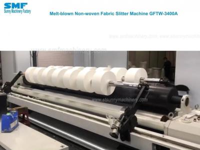 China Van de de Stoffensnijmachine van het Faskmasker Niet-geweven de Machineac 380V 4 van Rewinder Draden Te koop