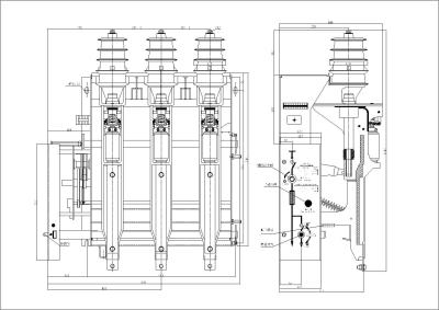 China Van de de Ladingsonderbreking van FZN25 12KV Vacuüm de Schakelaar24kv Binnenhoogspanning Elektrische Drie Pool pond Te koop