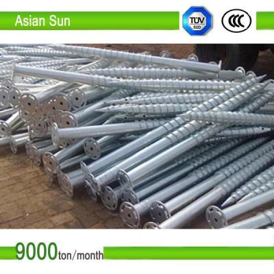 China ground mounted screw piles for sale