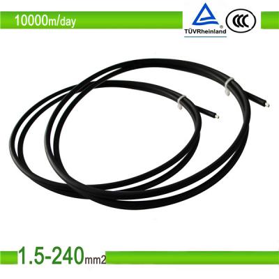 China 1.5mm2/2.5mm2/4mm2/6mm2/10mm2 black color single core pv solar photovoltaic cable for sale