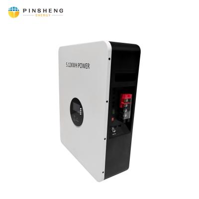 China Lifepo4 Bateria de lítio Montada na parede 48v 100Ah 200ah 10kwh Armazenamento de energia doméstica Sistema de energia solar Baterias de ciclo profundo for sale