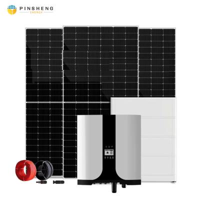 PINSHENG 10KW Off Grid Sistema Solar 10000W Sistema Completo de Energia Solar Painéis Solares com Bateria ESS