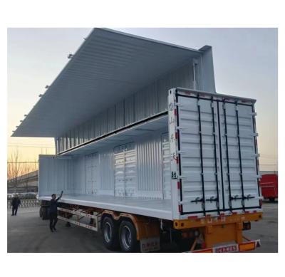 Wosheng 3 Axle 30/40 Tons Logistics Semi-Trailer Single or Double Wing Van for Your