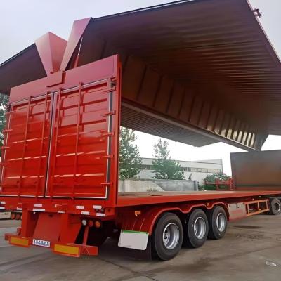 China 3 assen 40ft Semi-trailer Cargo Trailer Wing Van met 9.00-22.5 Rim en 12R22.5 banden Te koop