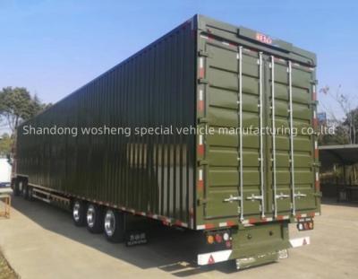China Verwijderingssysteem Mechanische/luchtverwijderingsopenstaande vleugel-trailer voor opleggers voor halftrucks Te koop