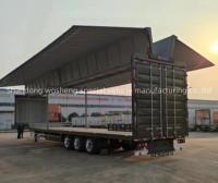 China 3 Axles Side Wing Open Wing Van Semi Trailer Customizable for Customer's Request for sale