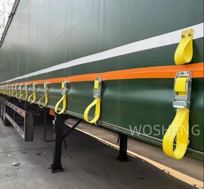 Cina Semi-remorco in acciaio da 40 tonnellate con telone in PVC personalizzabile e persiane a rulli in vendita