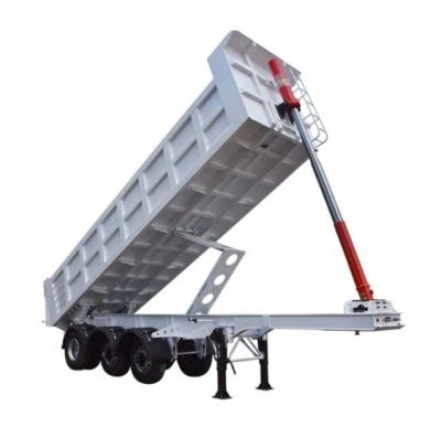 中国 28t重用着陸車 U型末端 液圧式 後ろ傾斜式 ダンピング 半トレーラー 販売のため