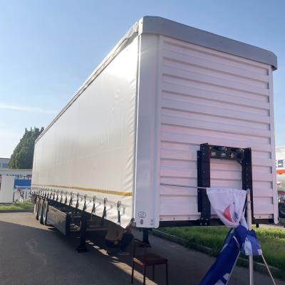 China Q345B T700 10ton 13ton 16tons 3 Axle Side Curtain Truck Semi Trailer for Transportation for sale