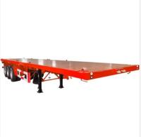 China Flatbed Flatdeck Truck Trailer Container Semi-Trailer Customization 60/80 Tons Max Payload for sale
