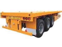 China Flatbed Flatdeck Truck Trailer Container Semi-Trailer Customization 60/80 Tons Max Payload for sale