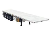 China Flatbed Flatdeck Truck Trailer Container Semi-Trailer Customization 60/80 Tons Max Payload for sale