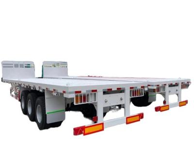 Cina Specializzato in Flatdeck Flatboy Flatbed Semi Trailer per camion Specs pneumatici triangolo in vendita