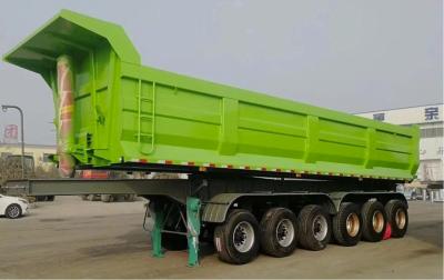 China 45Cbm 60Ton Dump Truck Trailers Rear Dump Trailer for Sand Stone Grain Transporting for sale