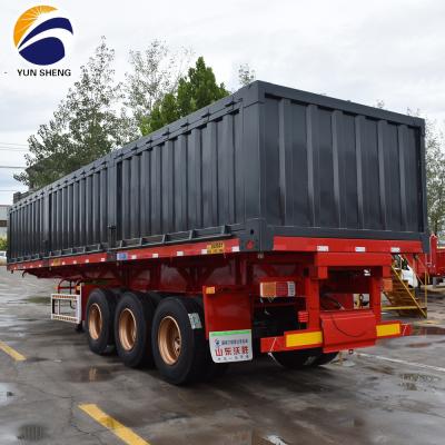 Cina Semi-remorco a tre assi idraulico a scarico laterale con carico massimo da 40 a 100 t in vendita