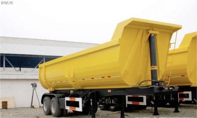 中国 Q345B / T700 砂石輸送用鋼筋本線水力後部ダンプ半トレーラー 販売のため