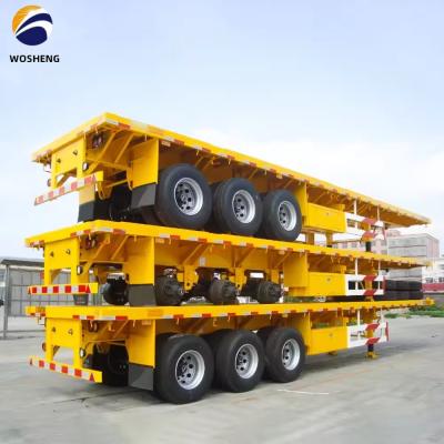 Cina Semi-remorchi a tre assi e quattro assi 20ft 40ft per il trasporto sicuro e regolare di container in vendita