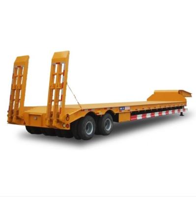 Китай Транспорт тяжелое оборудование настраиваемый грузовик Lowboy Flatbed Low Bed Semi Trailer продается