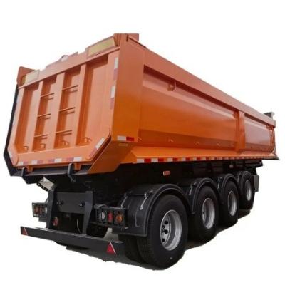 中国 40 50 60 80 トン U型 建設用トラック トレーラー 後部 荷下 後部 ダンプ セミ トレーラー 販売のため
