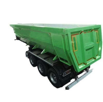 中国 トラックトレーラー 80 トン 機械式吊り付きの水力式後部ダンプ半トレーラー 販売のため
