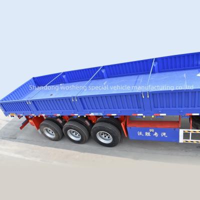 China Elevador hidráulico de três eixos, deslizador lateral, deslizador lateral, semi-reboque para caminhões à venda