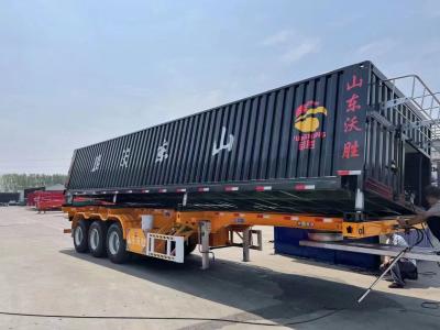 China Truck Trailer Heavy Duty U-Shaped End Tipper Dump Semi Tipping Trucks voor bulk cargo Te koop