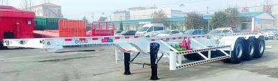 中国 Wosheng 3 アクセル 20FT 40FT コンテナ スケルト コンテナ輸送用半トレーラー 販売のため