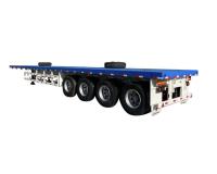 China High Payload 50 Tons 3 or 4 Axle Dock Container Flat Bed Semi Trailer Customization for sale