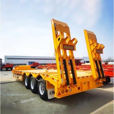 Cina 120 tonnellate di camion pesante di capacità massima lowboy semirimorchio lowbed con pneumatici 12R22.5 in vendita