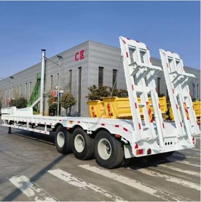 Cina 120 tonnellate di camion pesante di capacità massima lowboy semirimorchio lowbed con pneumatici 12R22.5 in vendita