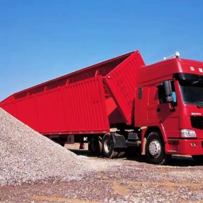 China Semi-trailer rechtstreeks 30-100 ton capaciteit Hydraulische zijdelingse dumper voor vrachtvervoer Te koop
