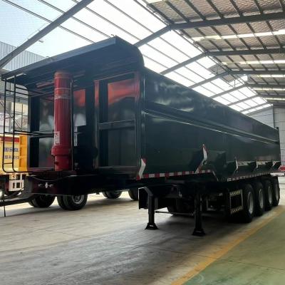 Cina richiesta del cliente semirimorchio a capovolgimento a 4 assi di tipo U con scarico posteriore idraulico in vendita