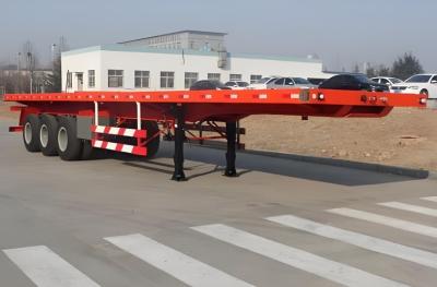 Cina Colore personalizzato 3 asse 4 asse semirimorchio a ponte piatto piatto per container di spedizione in vendita