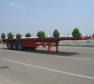 Cina Colore personalizzato 3 asse 4 asse semirimorchio a ponte piatto piatto per container di spedizione in vendita