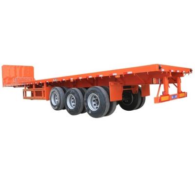 Cina 13 tonnellate*3 assi sospensione meccanica rimorchio per container su misura semirimorchio a letto piatto basso in vendita
