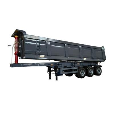Cina 60 tonnellate rimorchio posteriore di scarico rimorchio per camion durevole e sicuro con sospensione meccanica in vendita