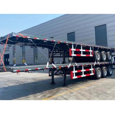 Cina Suspensione meccanica 2-4 asse 30-100T rimorchio per container rimorchio per autocarri a letto piatto Wosheng in vendita