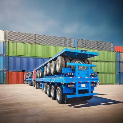 Cina Soluzione per il trasporto: semirimorchio a tre assi e quattro assi con carico massimo di 50000 kg in vendita