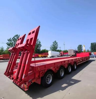 Cina Camion rimorchio di carico pesante 30-100tons 3/4/5 asse letto basso semirimorchio letto basso ragazzo in vendita