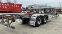 China 13Ton Axle Container Skeleton Chassis Semi Trailer With Twist Locks for Easy Loading for sale