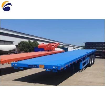 Cina Semi rimorchio a tre assi 20T-80T in legno o contenitore a letto piatto con pin di 2