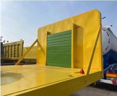 Cina Semi rimorchio a colonna laterale staccabile 3/4/5 asse ideale per il trasporto di contenitori di legno in vendita